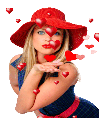 Милые гифки с воздушными поцелуями (100 картинок) ⋆ GifFun.ru